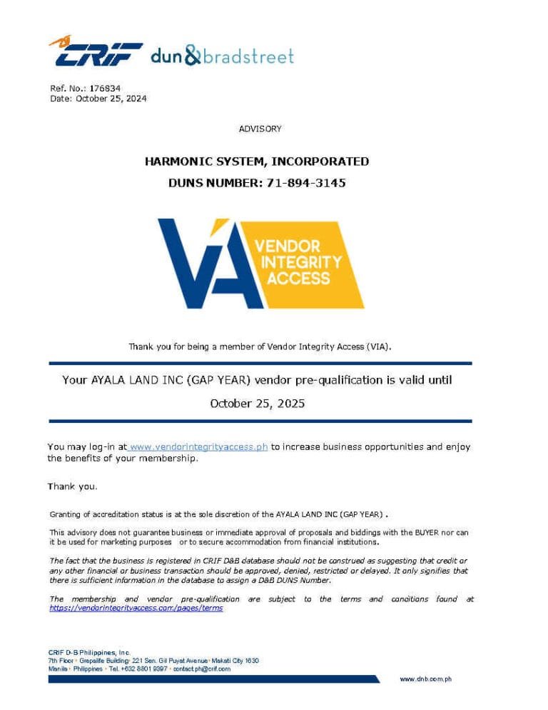 Harmonic System Inc. – Founded and Incorporated in the Year 2000